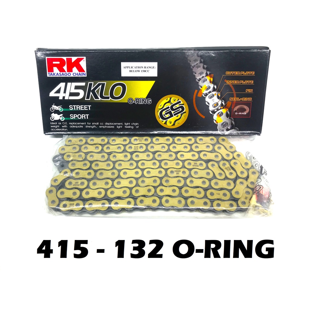 100% ORIGINAL RK SPROCKET SET YAMAHA R15 V3 MT15 O-RING GOLD CHAIN ...