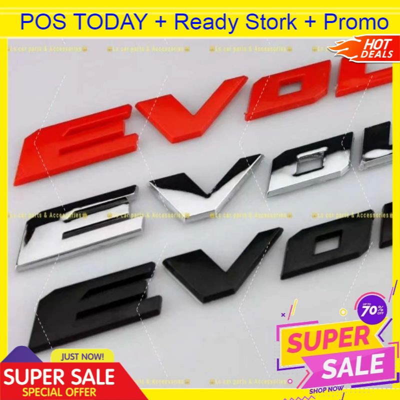 EVOLUTION Logo Car Auto Emblem Sticker Badge Lancer EVO X inspira Mivec ...