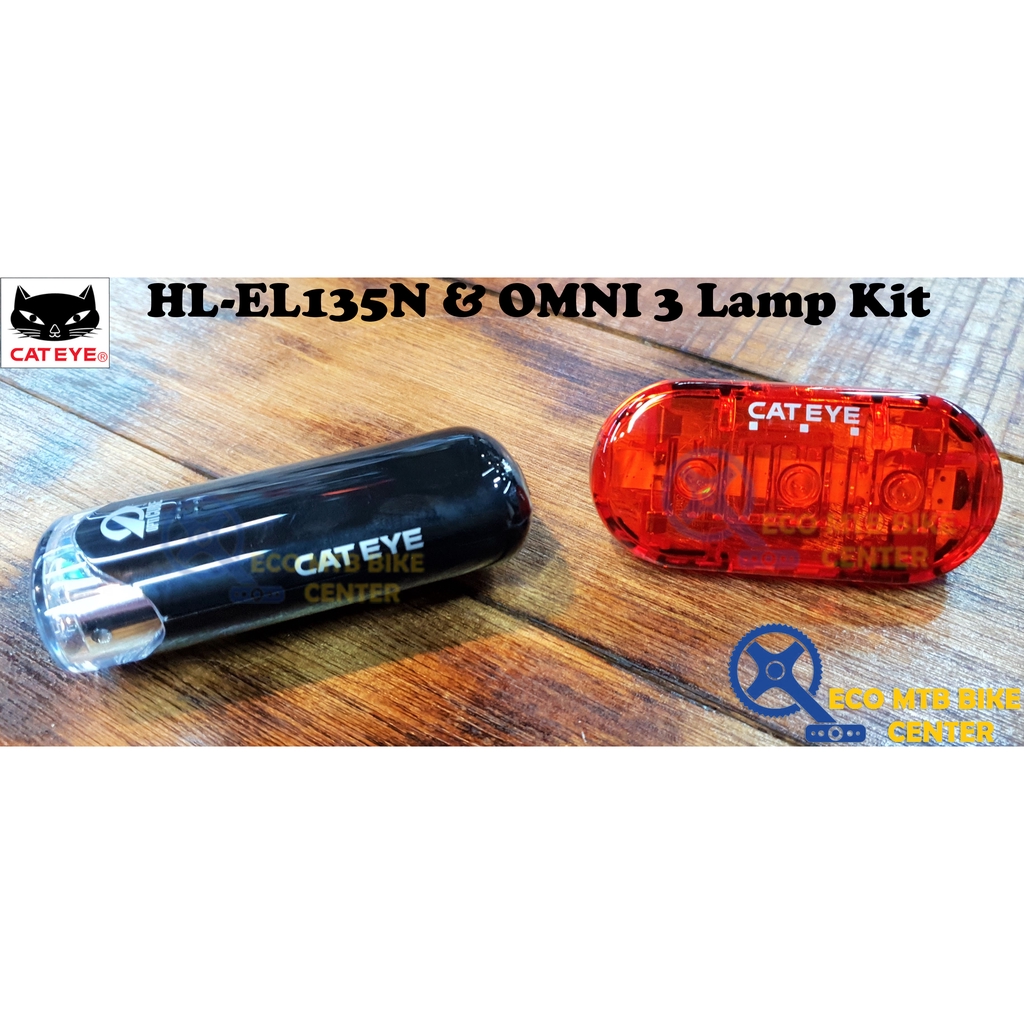 Cat Eye OptiCube Bike HL-EL160 Waterproof Battery Headlight & Omni 5 ...