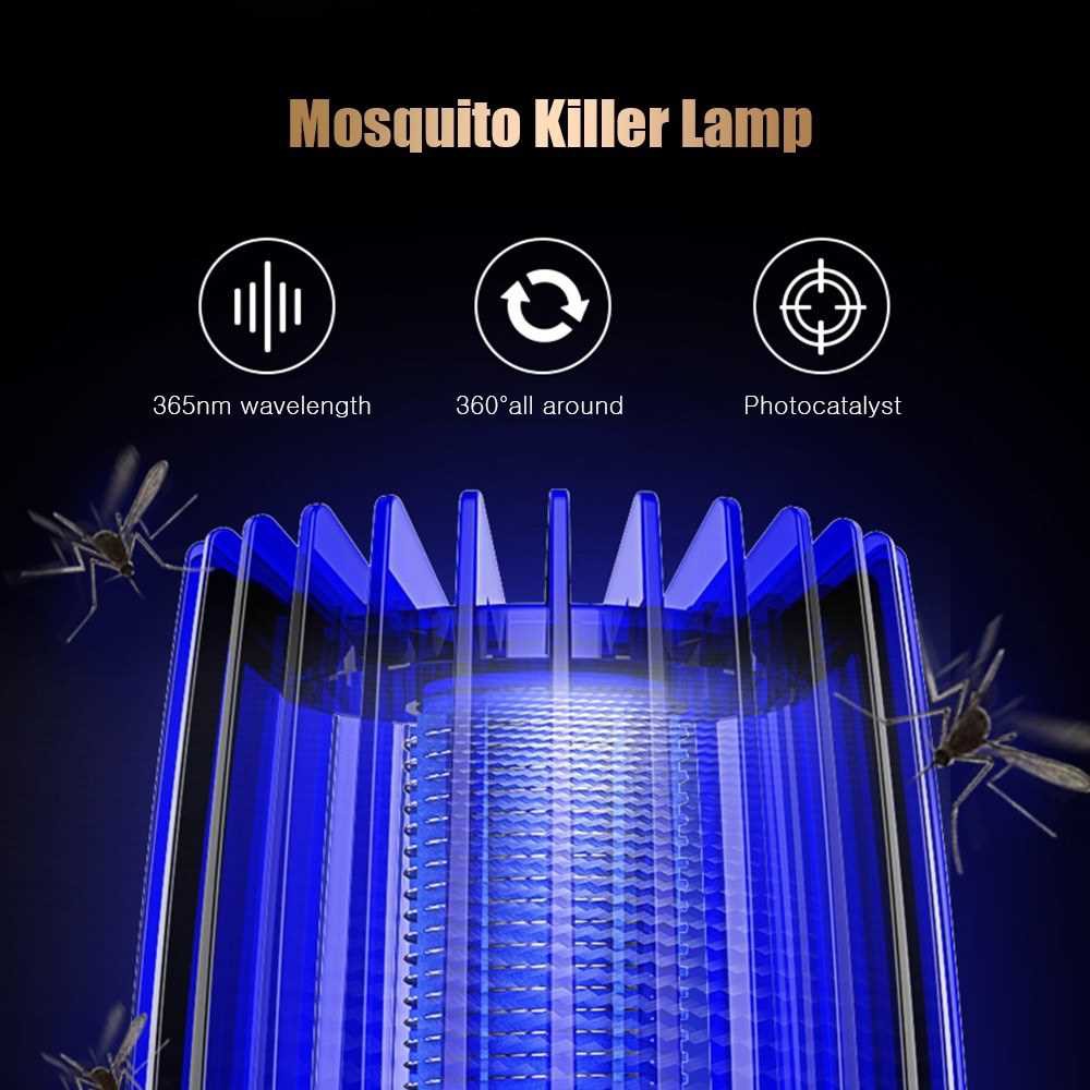 Mosquito Killer Lamp Bug Zapper Portable Insect Trap Low Noise ...
