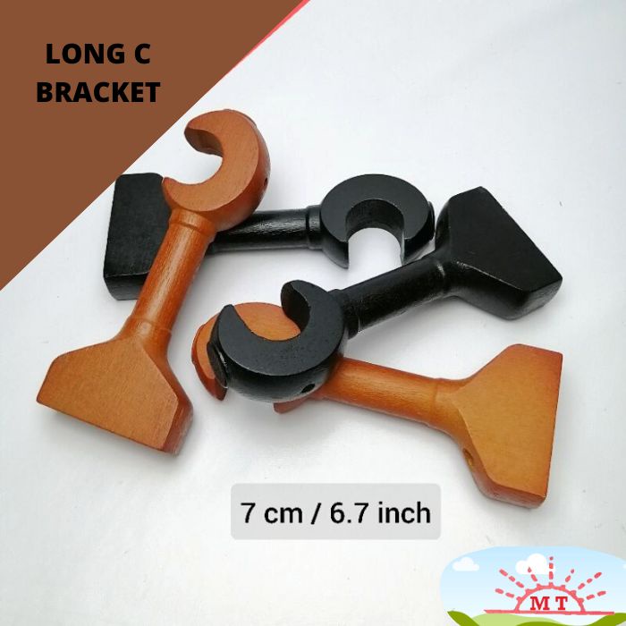 Kayu Langsir Wooden Curtain Rod Wooden Rod 28mm Full Set Accessories ...