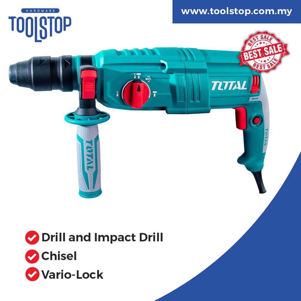 Total 800W 3 Mode Rotary Hammer TH308268-2 | Shopee Malaysia