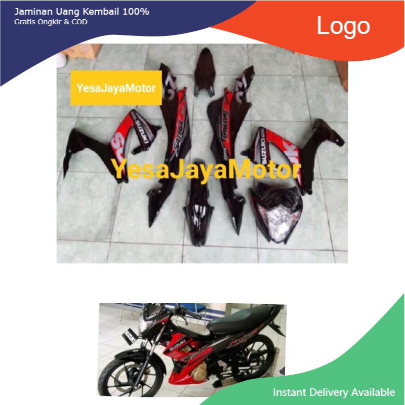 HITAM Full set Body Satria Fu Facelift Black | Shopee Malaysia