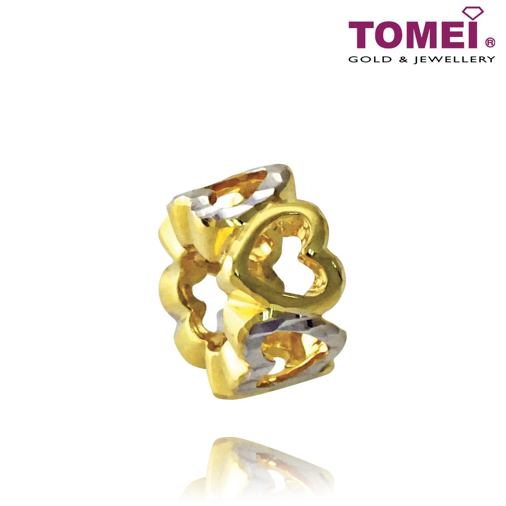 TOMEI Union of Love Charm Colors of Memories, Yellow Gold 916 | Shopee ...