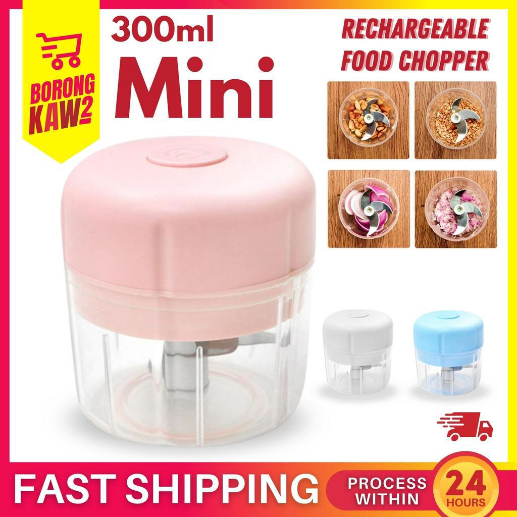 100ml Rechargeable Electric Mini Food Chopper Garlic Vegetable Meat ...