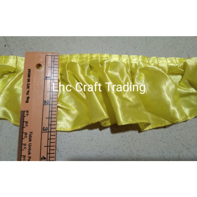 Ropol / Render Satin Berkedut Kain Satin 3 inci（Harga Untuk half ...