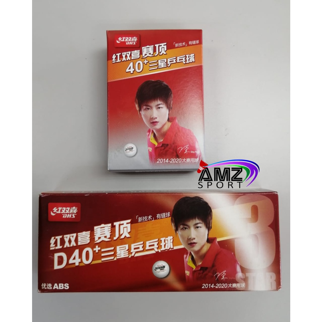 DHS 3 Star D40+ Table Tennis Ball Tournament 6PCS/10PCS (Original 100% ...