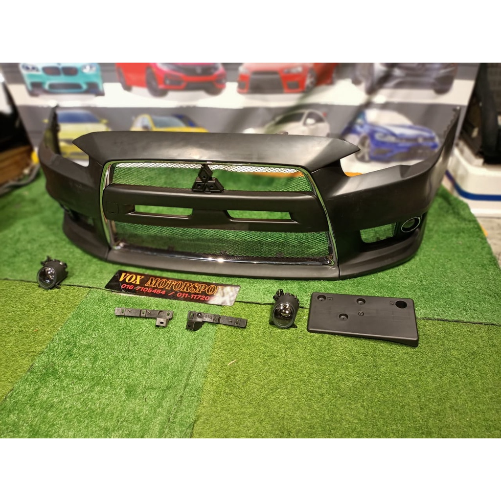 1 mitsubishi lancer gt gte inspira pp front bumper depan evo x v1 fit ...