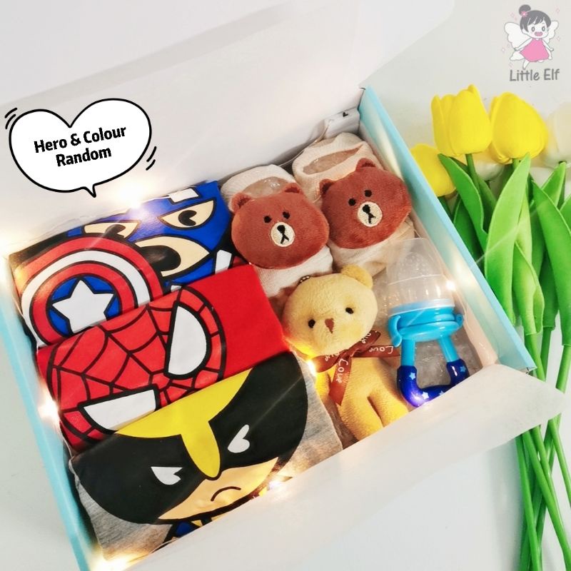 Set Hadiah Bayi Baru Lahir 0–6 Bulan | Newborn Baby Gift Set Fullmoon ...