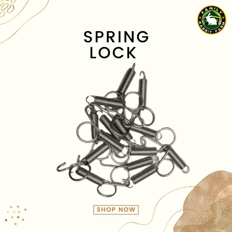 7cm SPRING LOCK for cage door (kunci spring sangkar) | Shopee Malaysia
