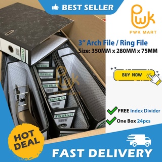 🔥Wholesale🔥2inch 3inch Lever Arch File / Ring File F4 with Index 🔥24pcs ...