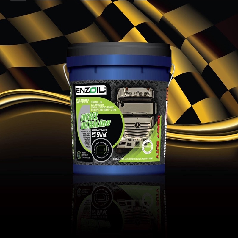 Enzoil Diesel ULTRALine 15W40 API CI-4/SL diesel heavy duty engine oil ...