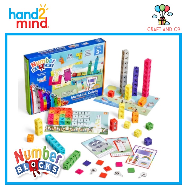 Hand2mind Numberblocks MathLink Cubes 1–10 Activity Math Block Toy Set | Shopee Malaysia