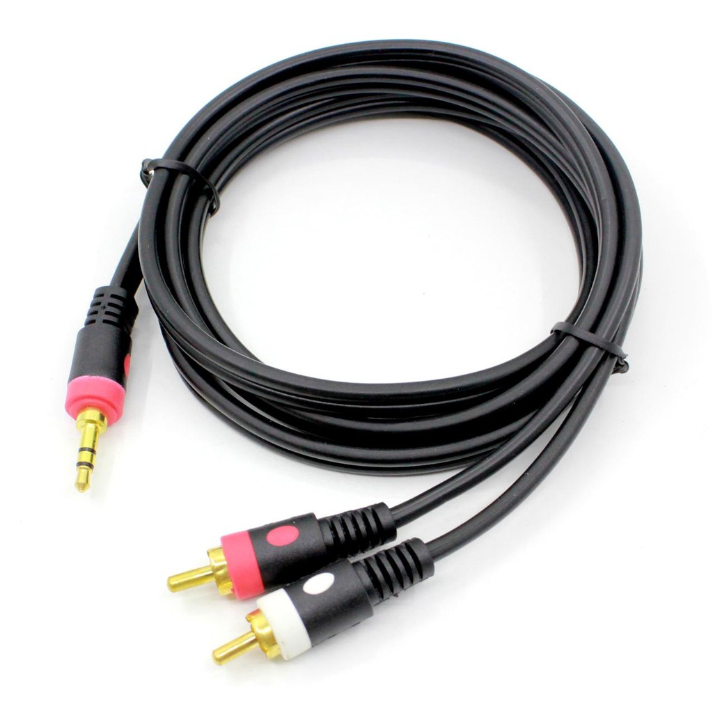 【1.5m/3m/5m/10m】3.5mm to 2 RCA audio cable, for phone, headphone ...