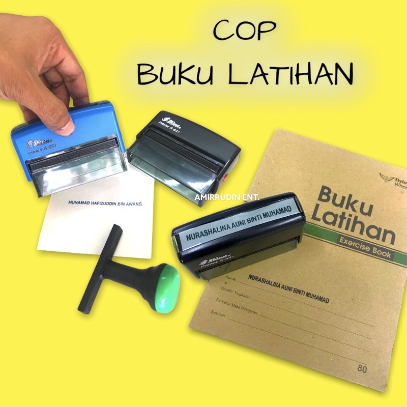 COP NAMA BUKU LATIHAN / COP TUGASAN | Shopee Malaysia