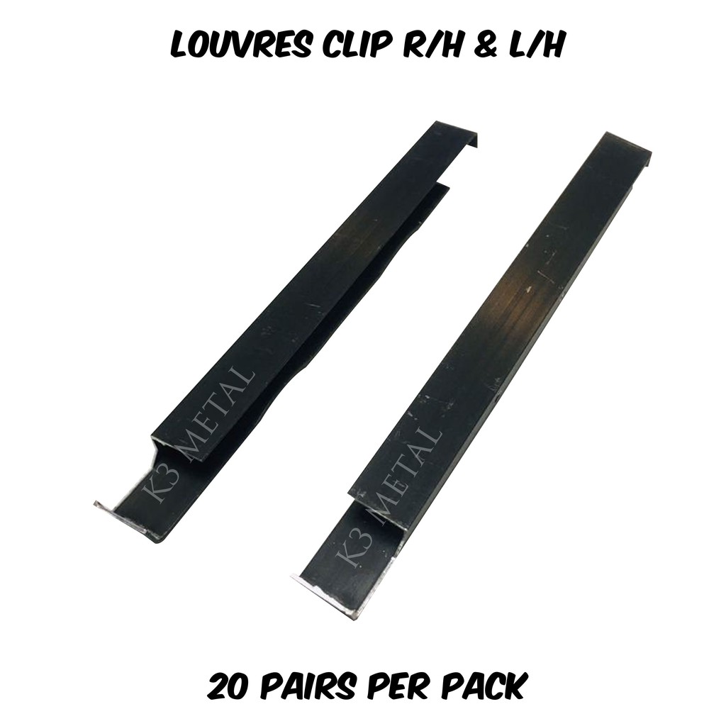 Naco Clip Traditional Window Louver - 6 inch (20 Pair per pack) Medium ...