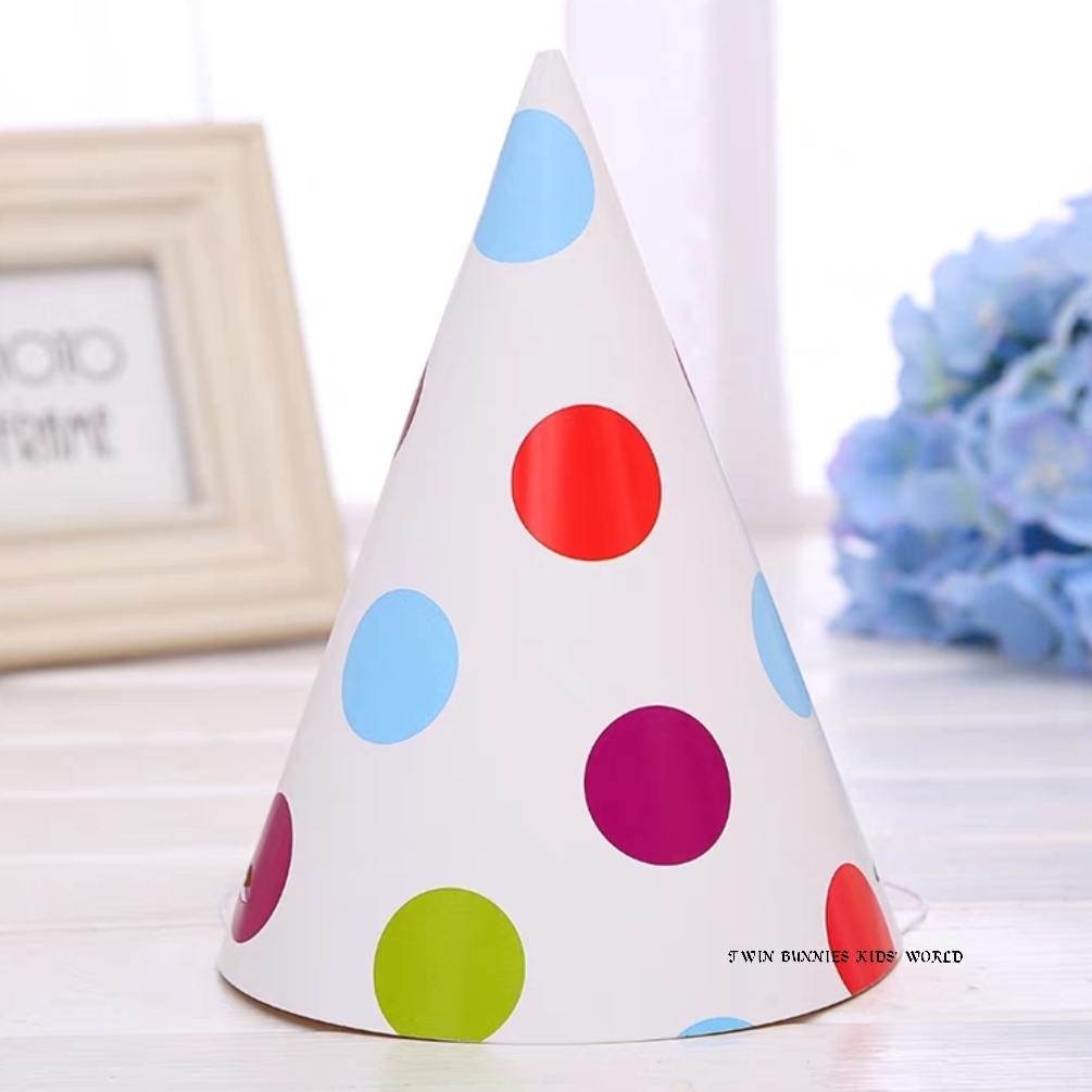 TB 1PC Kids Party Hat Kids Birthday Hat Goodies Birthday Cap Topi Hari ...