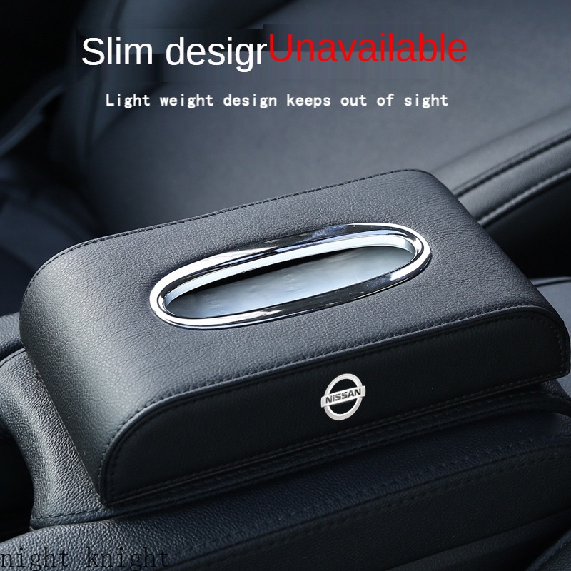 (Tissue Box)Nissan Premium Leather Car Tissue Box Vanette teana almera ...