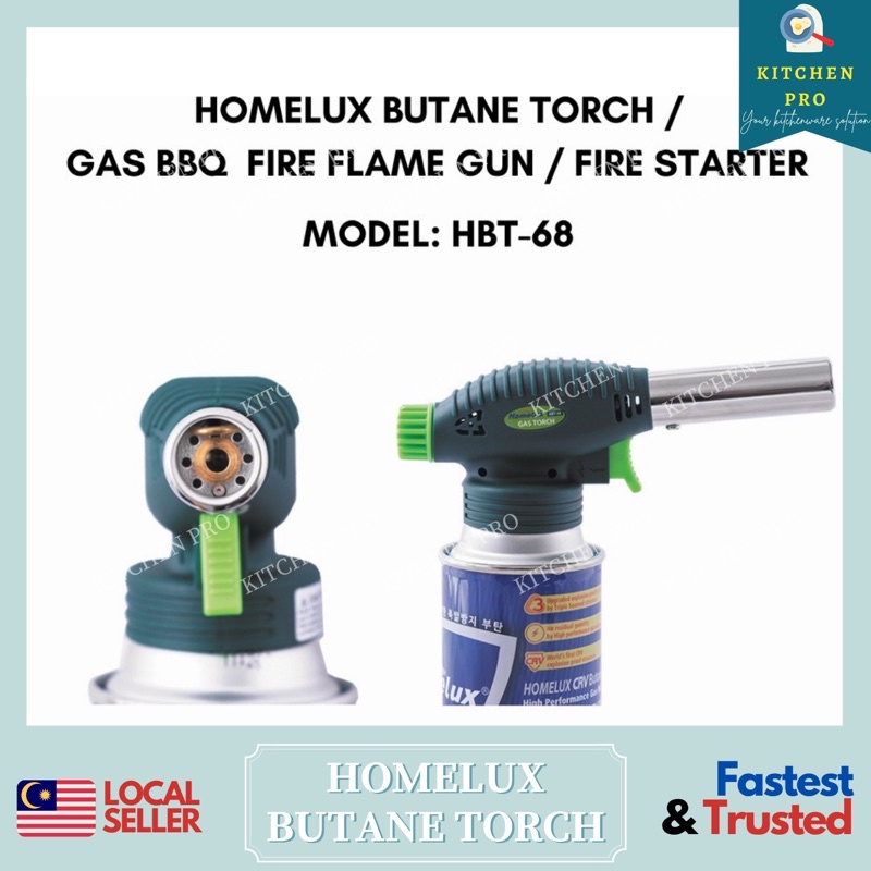 𝐊𝐈𝐓𝐂𝐇𝐄𝐍 𝐏𝐑𝐎 | HOMELUX Butane Torch/ Gas BBQ Fire Flame Gun/ Fire ...