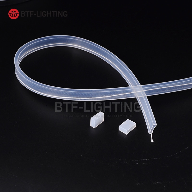 5 meters 8mm 10mm 12mm Silicon Tube with Caps IP67 for SMD 5050 3528 ...
