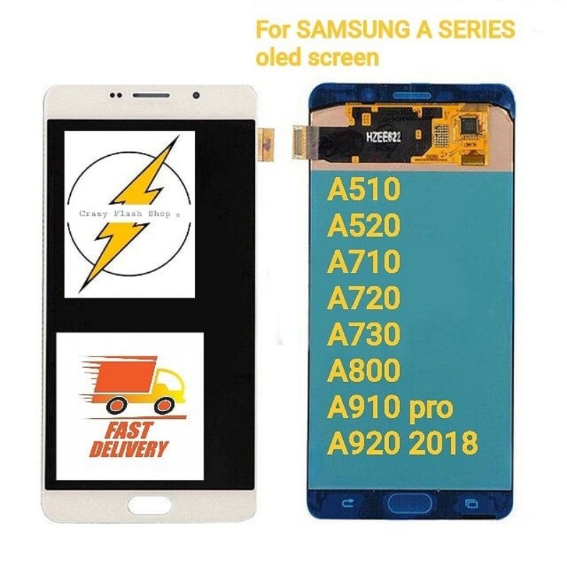 OLED Sam A510/A520/A7 2018/A710/A720/A730/A750/A800/A910 PRO/A920 2018 LCD With Touch Screen ...
