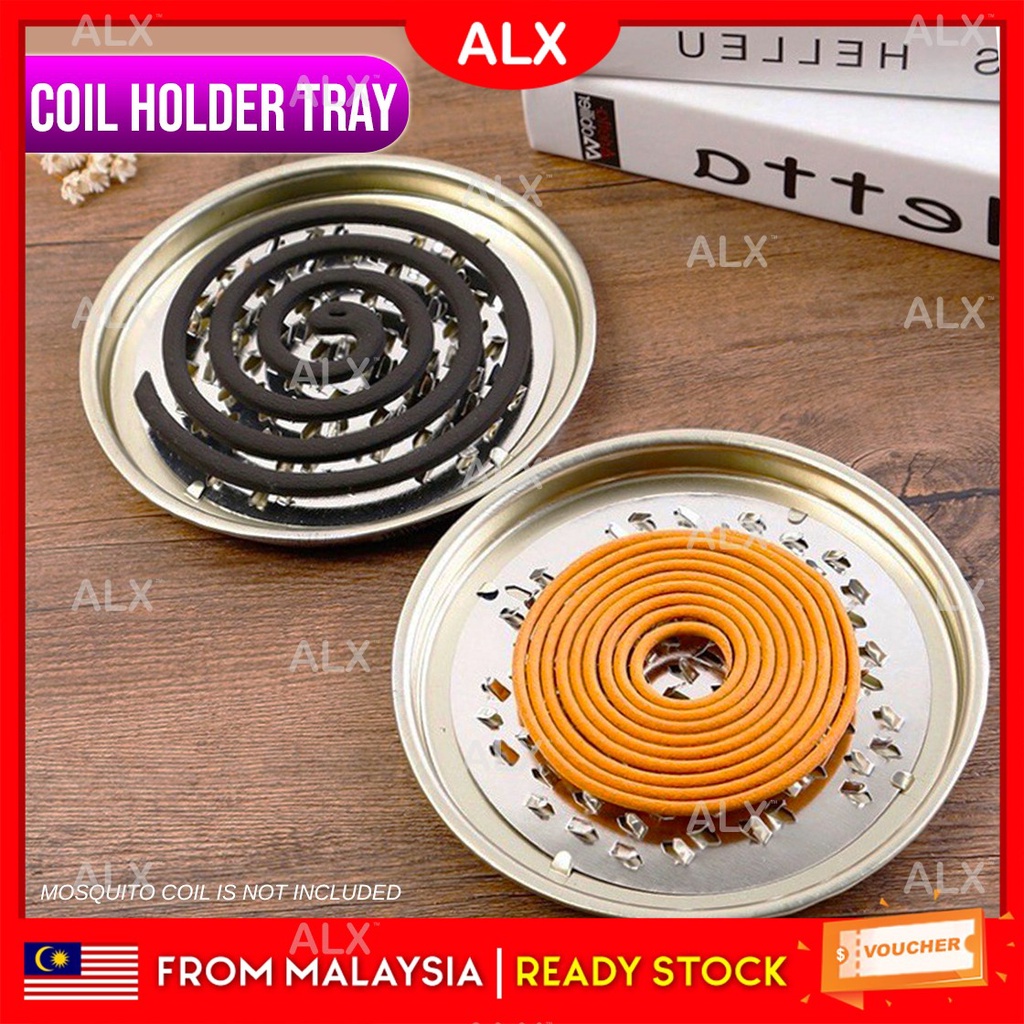 ALX Mosquito Coil Holder Sandalwood Coil Holder Incense Burner with ...