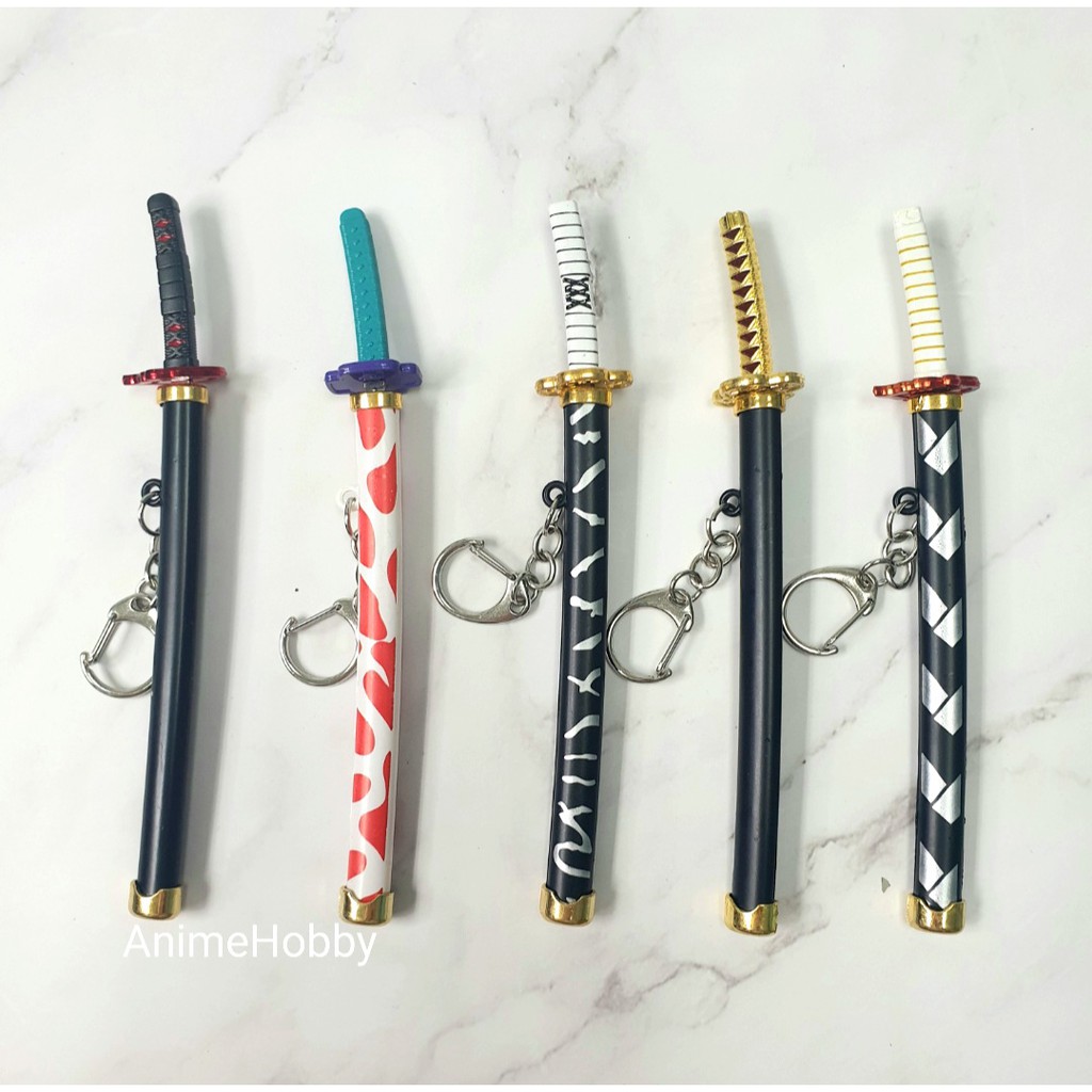 DEMON SLAYER: KIMETSU NO YAIBA 15CM SWORD KEYCHAIN 5PCS ANIMEHOBBY ...