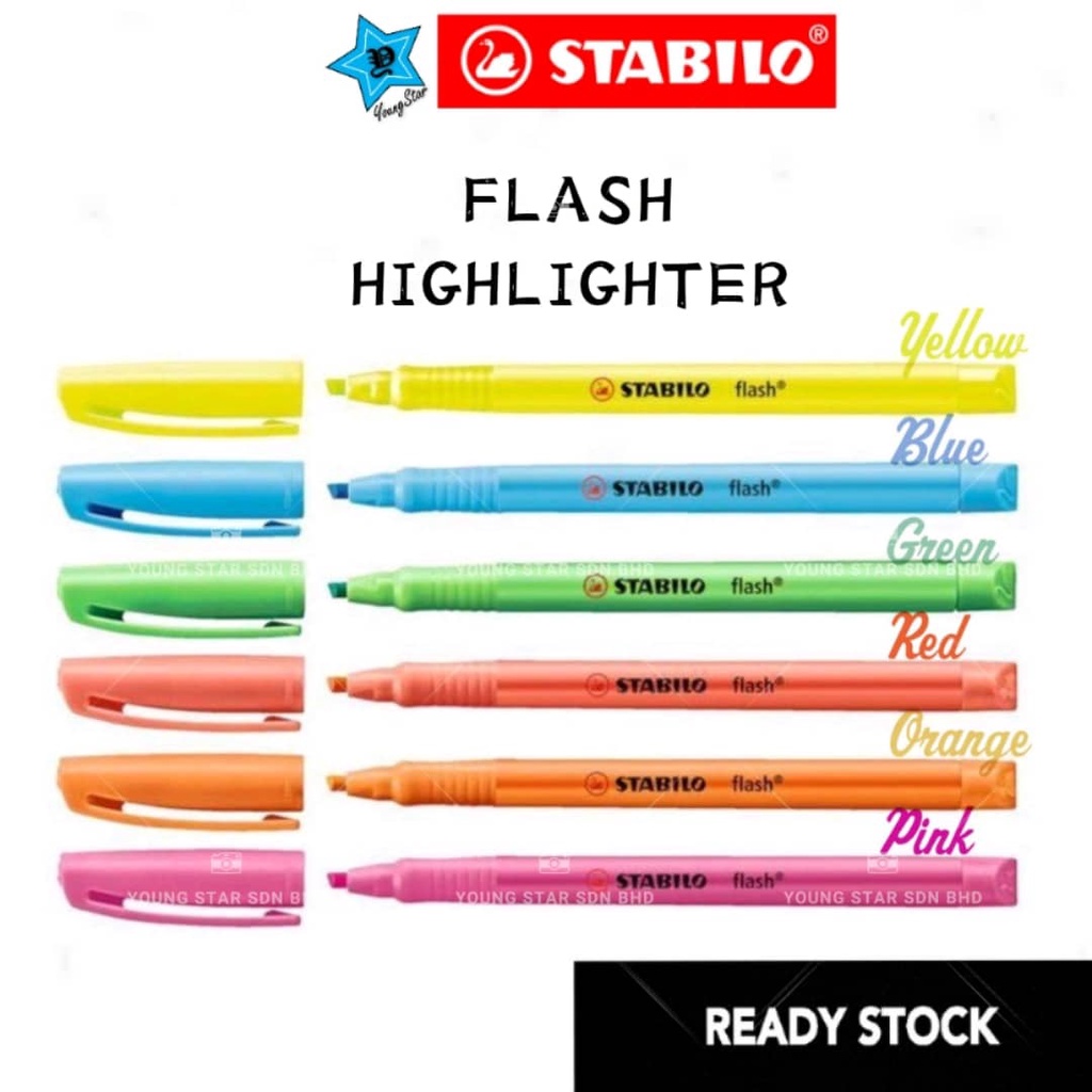 STABILO Flash Highlighter ( Code: 555 ) | Shopee Malaysia