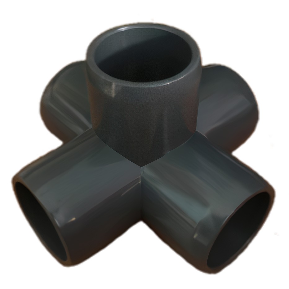 PVC FITTING 3 WAY 4 WAY 5 WAY CROSS CONNECTORS JOINTS MALAYSIA STANDARD ...