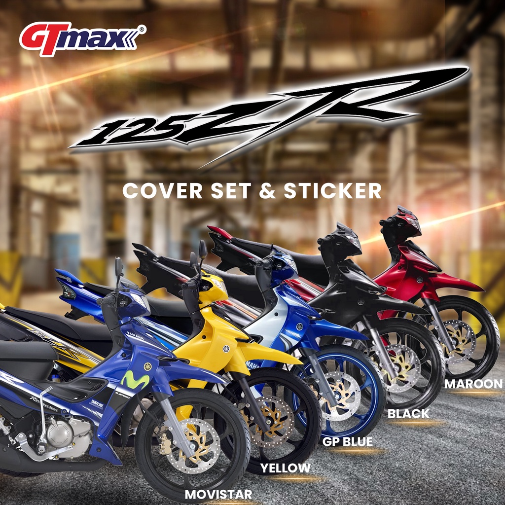 [ Original 100% HLY Yamaha Y125 ZR Body Sticker Complete Set ] Y125 ZR Original Cover Set Y 125 ...