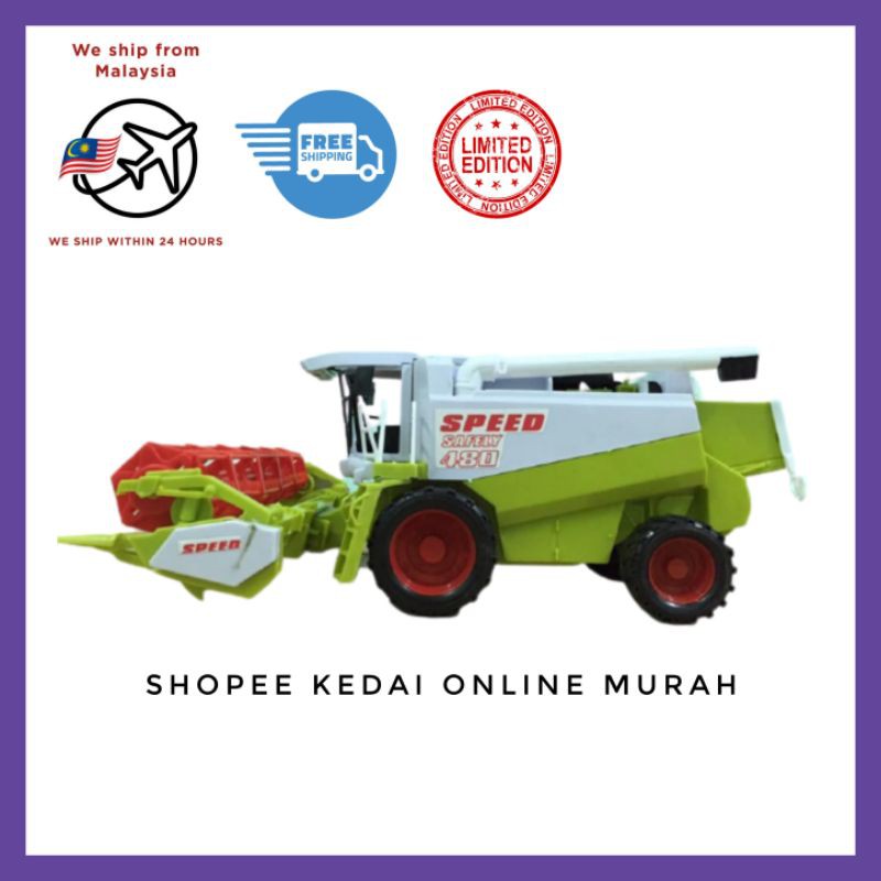 Replika Mesin Padi / Mesin Padi Mainan - Toy Wheat Harvester, Farm ...