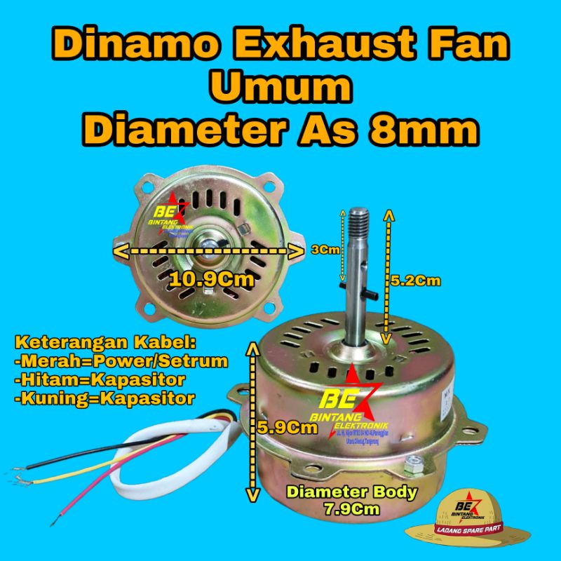 MESIN DYNAMO MOTOR FAN ENGINE EXHAUST FAN MULTI MODEL EXSOS MASPION ...