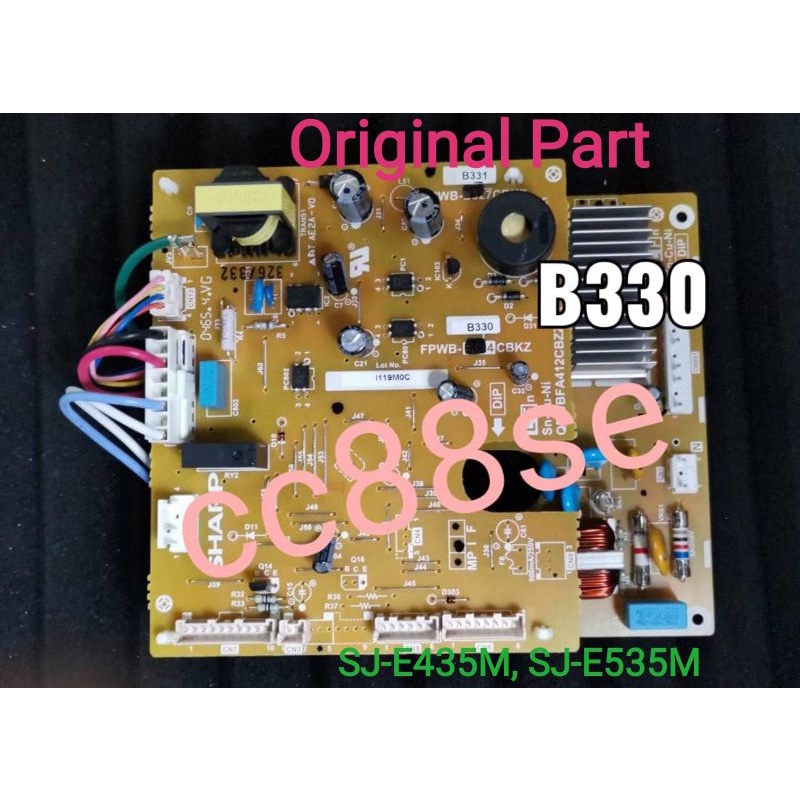 SHARP REFRIGERATOR MAIN PCB BOARD ORIGINAL PART SJ-E435M, SJ-E535M (B330) | Shopee Malaysia
