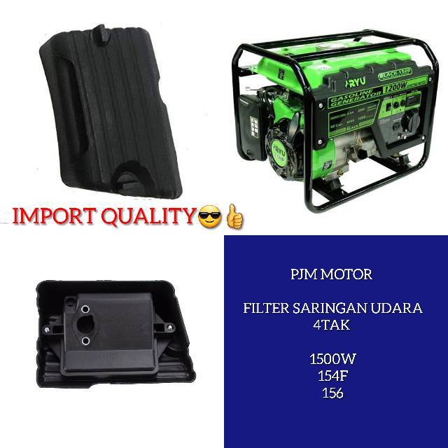 MESIN 4 Stroke Genset Engine Air Filter Filter 1000w 154f 156 1500w ...