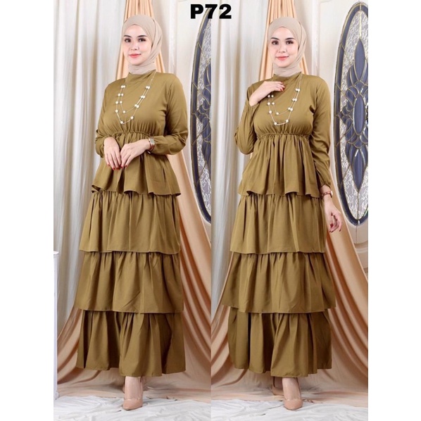 📸HOT DEALS📸DRESS BERTINGKAT EMPAT 😍 SAIZ S TO FITT XXL😍READY STOCK 🍃 ...