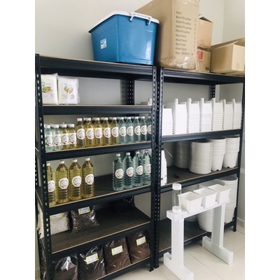 HEAVY DUTY RACK (250KG/PERLEVEL) 🖤🖤 BLACK🖤🖤 BOLTLESS RACK | Shopee Malaysia