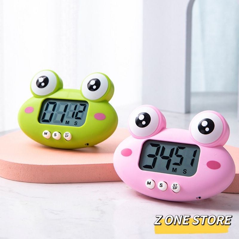 🦁 Cute Cartoon LCD Digital Display Kitchen Magnetic Cooking Timer Count ...