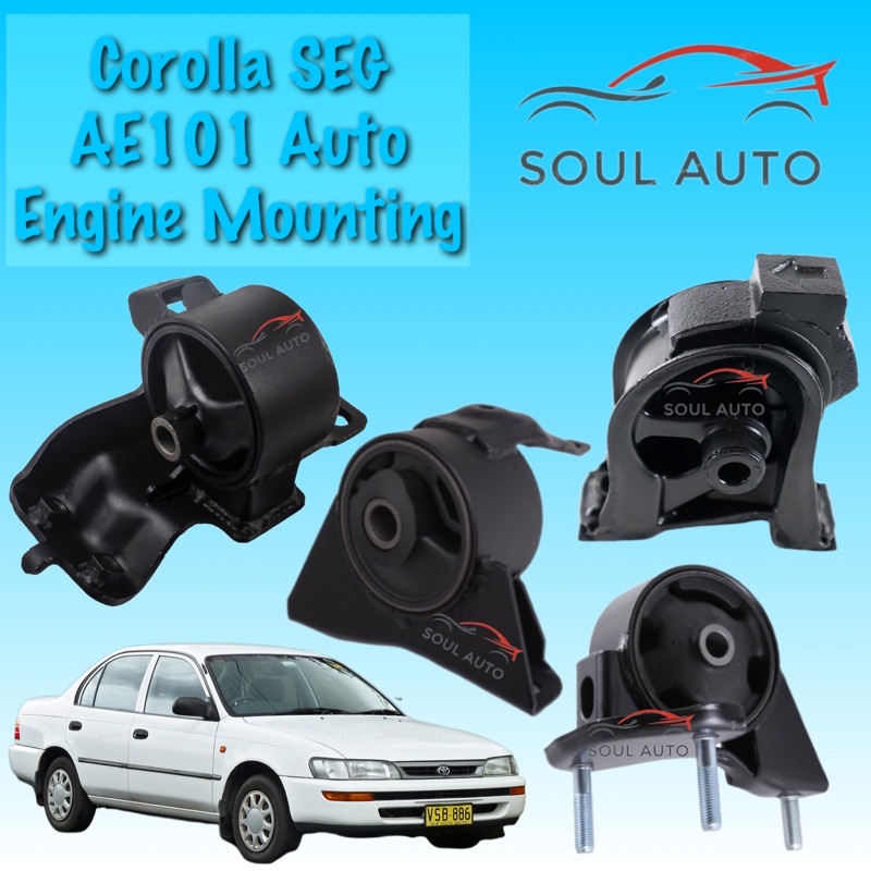 Toyota Corolla SEG AE101 Auto Engine Mounting Set 4pcs | Shopee Malaysia