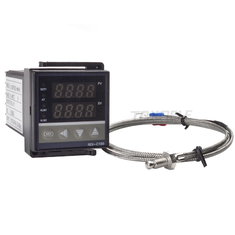 Digital PID Temperature Controller REX-C100 C100 thermostat relay output+ 1m 2m K Type ...