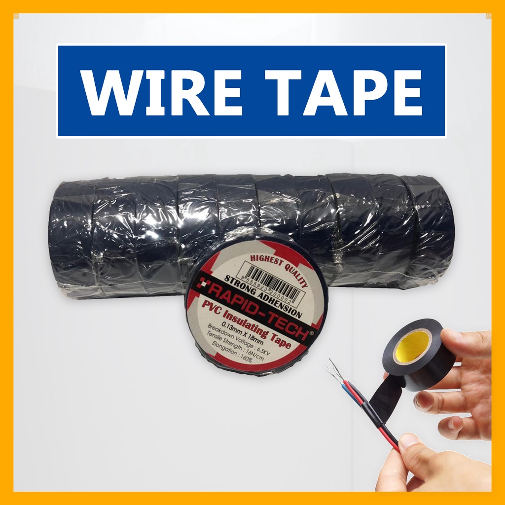 Rapid-Tech Wire Tape / PVC Tape / PVC Insulating Tape - Strong Adhesion ...