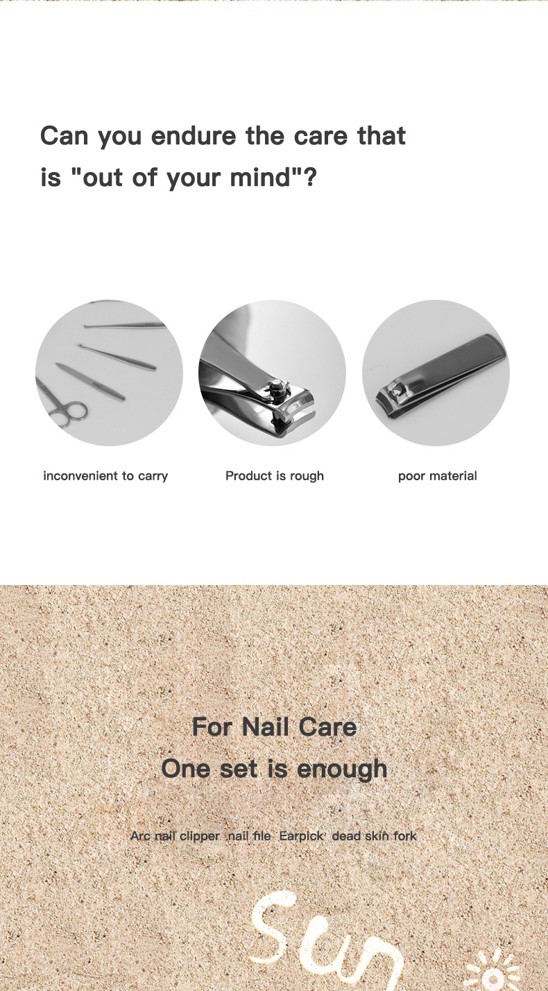 Shell nail clipper set high-grade nail scissors pliers pedicure knife ...