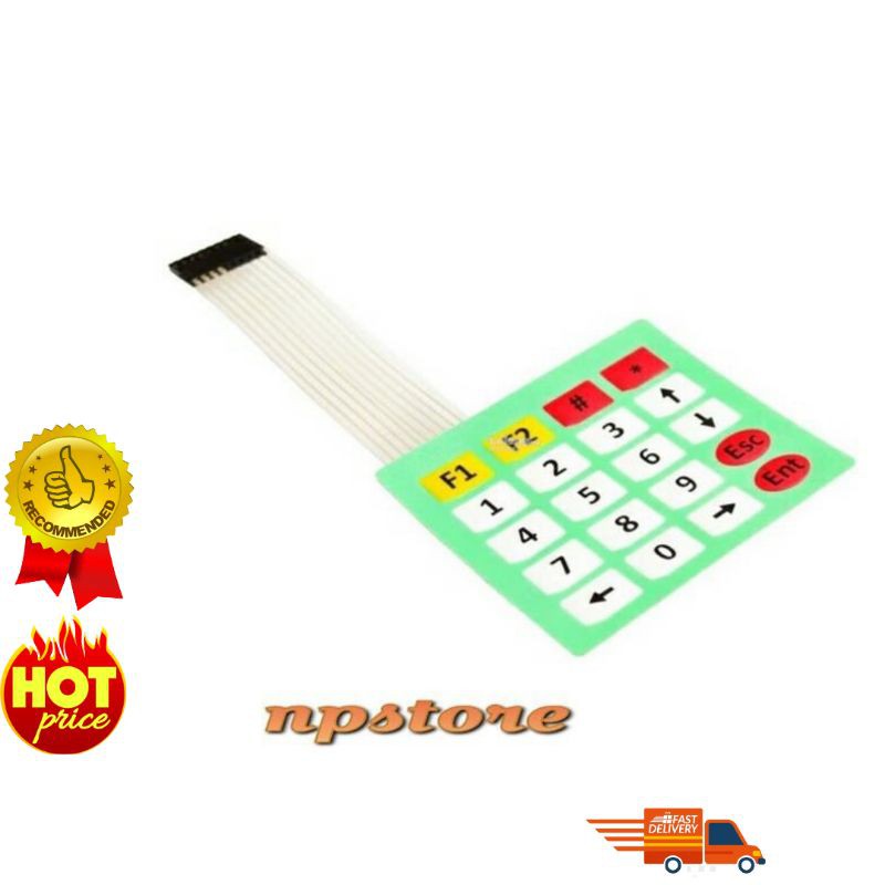 🔥READY ITEMS🔥4x5 Matrix Array 20 Key Membrane Switch Keypad for arduino ...