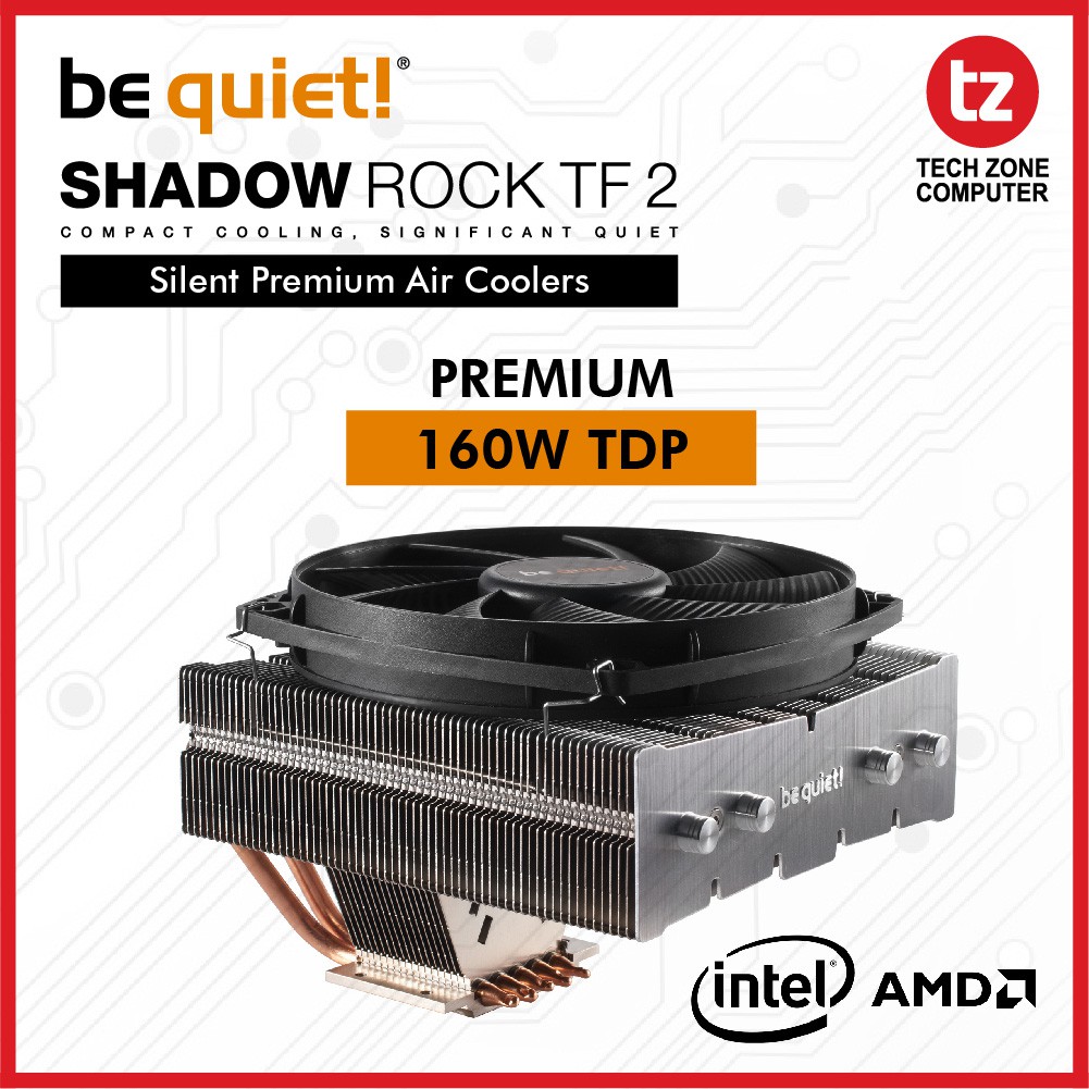 BE QUIET! SHADOW ROCK TF2 160W TDP COOLER CPU ( BQ-BK003 ) | Shopee Malaysia