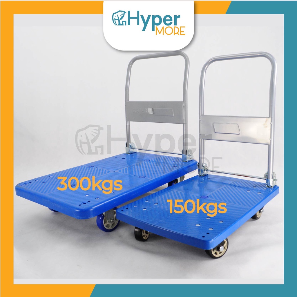 HYPERMORE PT150kg & PT300kg Fordable PVC Plastic Platform Hand Push ...