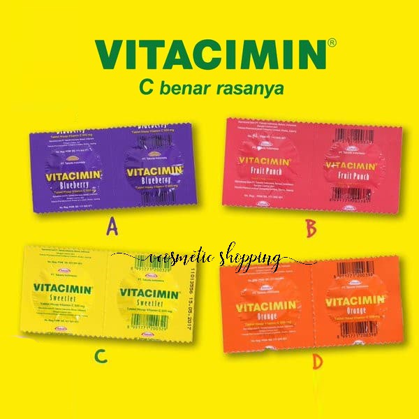 Vitacimin Vitamin C Suction Tablets 500mg | Price per strip (2 Tablets ...