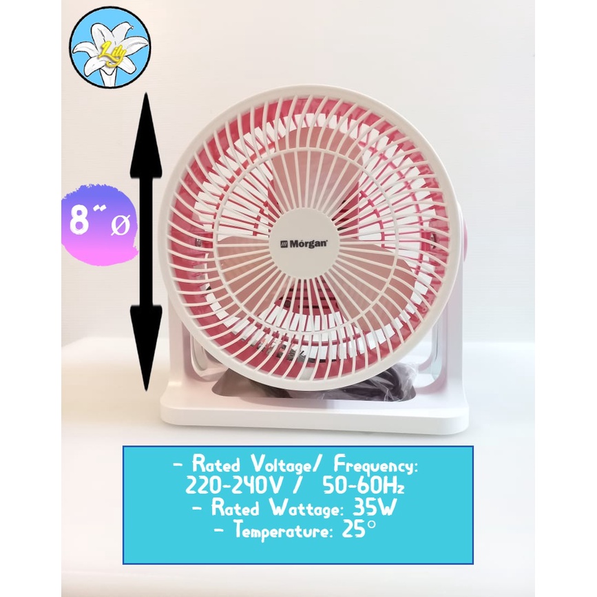 Table Mini Fan 8" ( Pink/Blue) | Shopee Malaysia
