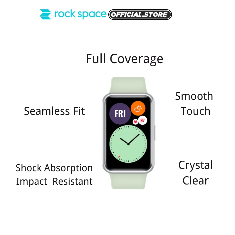 Rock Space Screen Protector Explosion-Proof Film for Huawei Watch Fit ...