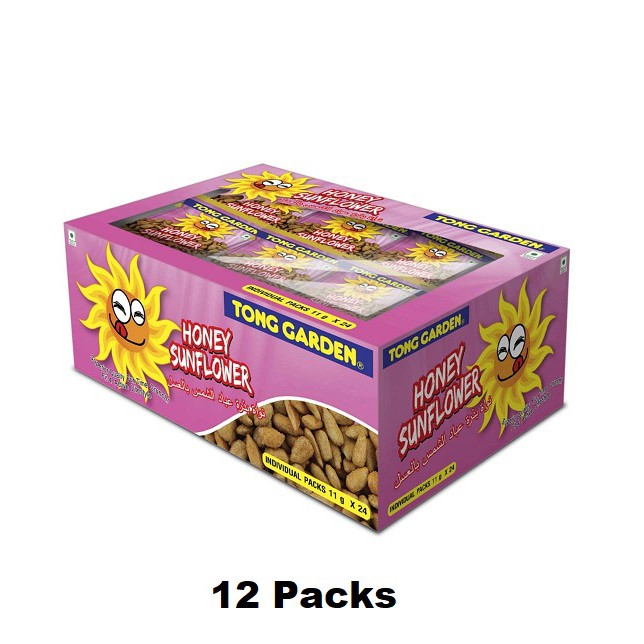 12 Pcs Tong garden Honey Sunflower Seeds Kuaci 30g Each HALAL (LOCAL ...