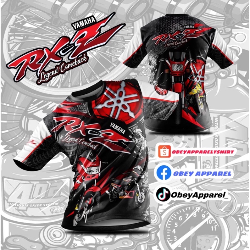 Yamaha RXZ Sublimation Tshirt | Baju RXZ | Baju Ride | Shopee Malaysia