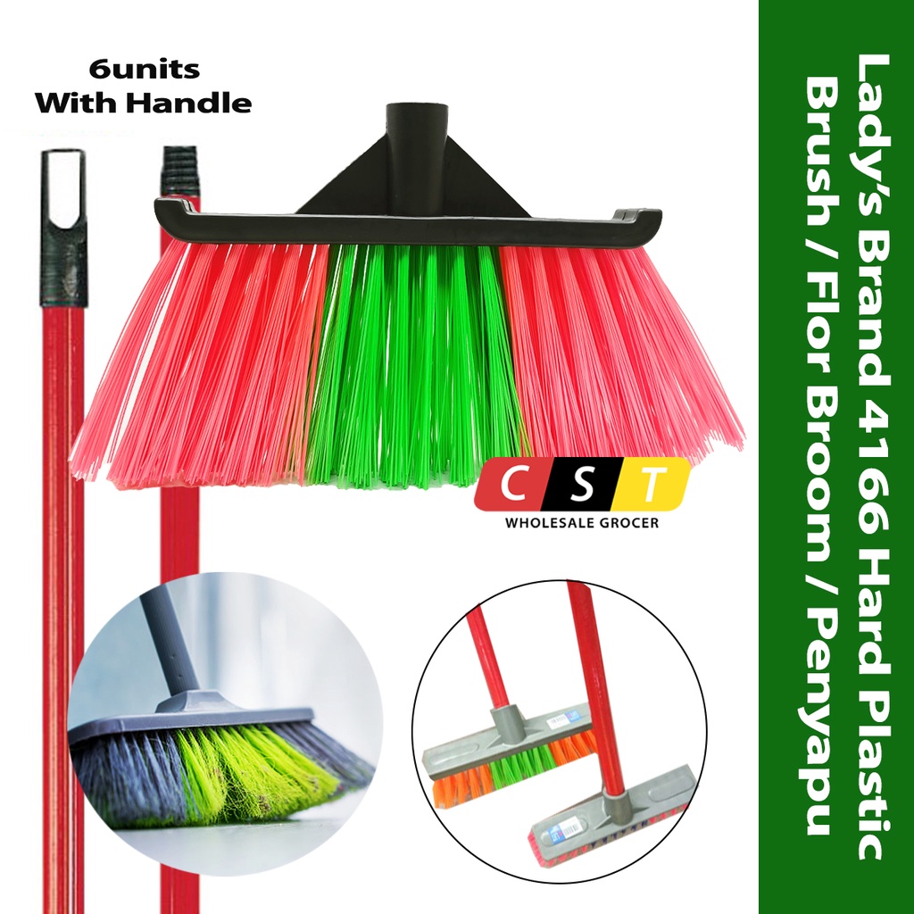 Lady’s Brand 4166 Hard Plastic Brush / Floor Broom / Penyapu [6 units ...